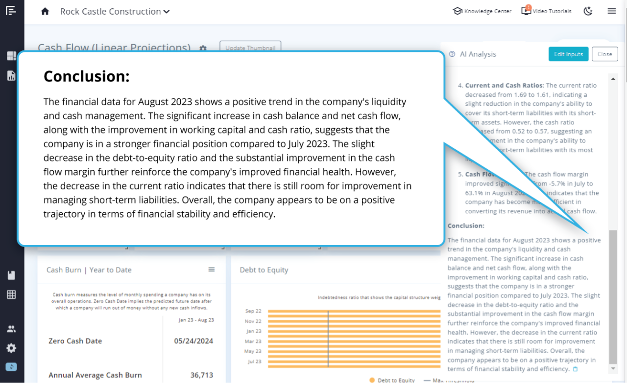 Feature AI Financial Reporting - Reach Reporting